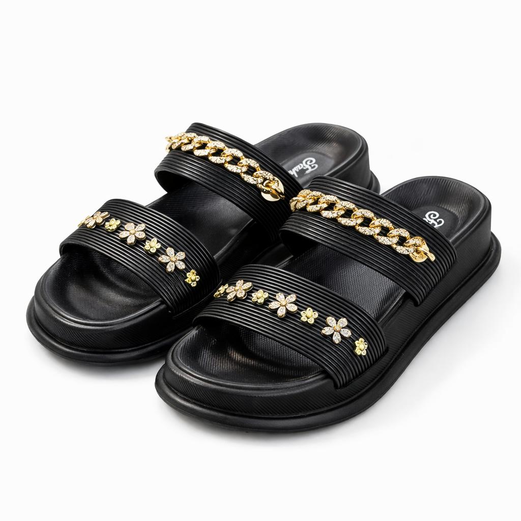 Urban Walk Women’s Luxury Chain Slide Slippers|Zee-251 – Urban Walk ...